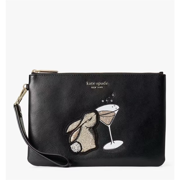 kate spade | Bags | Kate Spade Bunbun Bunny Rabbit Pouch Wristlet ...